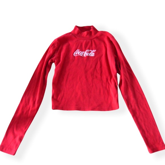 Coca Cola | Tops | Coca Cola Red Turtle Neck Top | Poshmark
